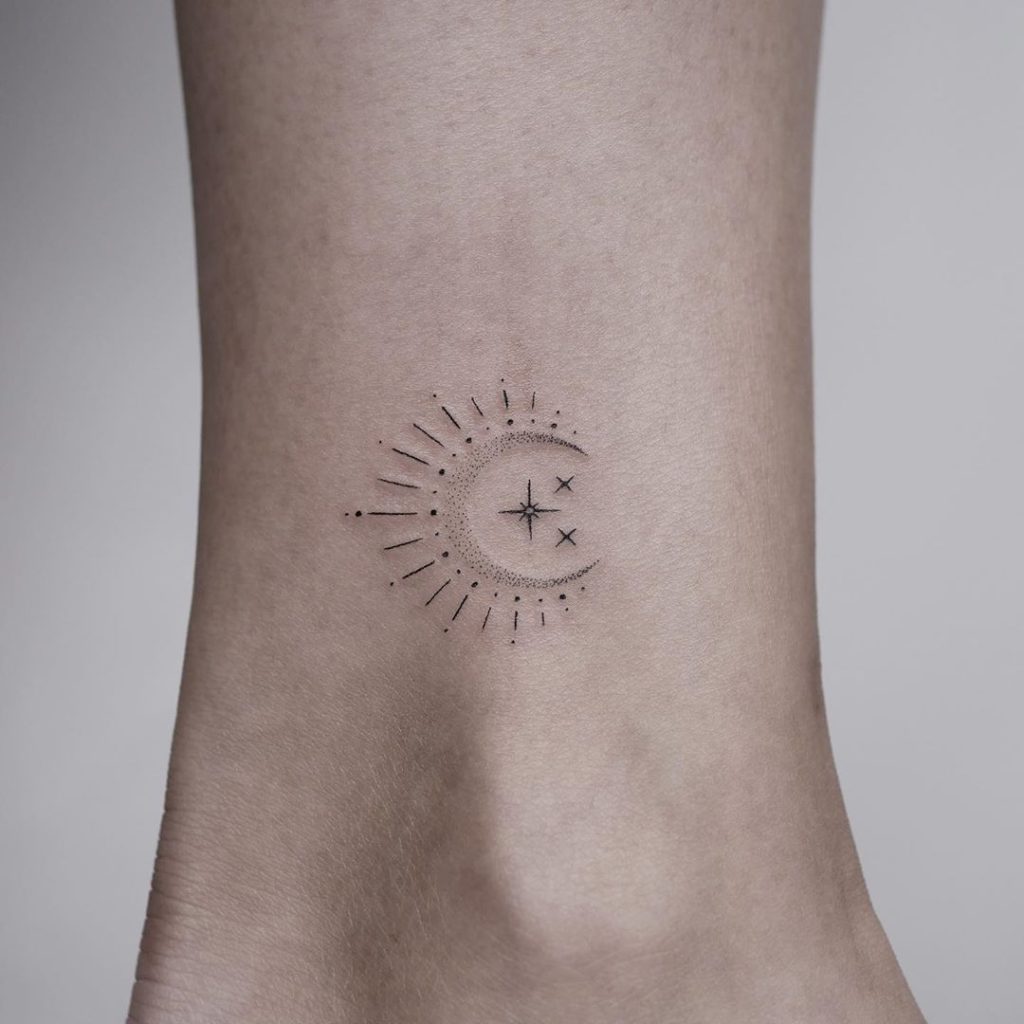 Significado de Tatuagens de Lua Crescente e Estrela | Significados de ...